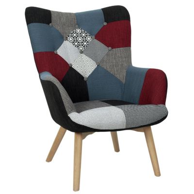 Fauteuil design patchwork Milano
