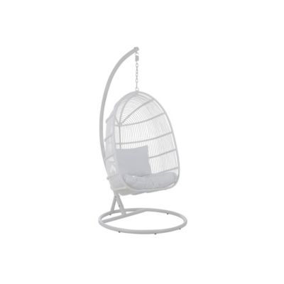 Fauteuil suspendu ovale Acier Blanc - MACABA