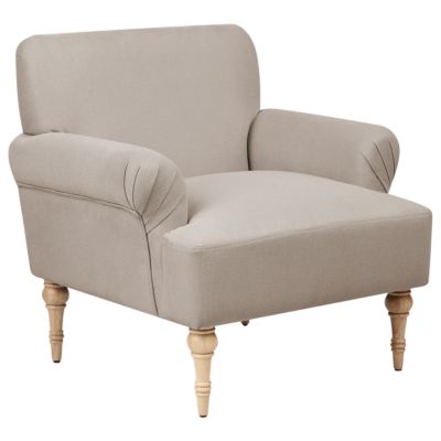 Fauteuil traditionnel entissu beige FREDROS