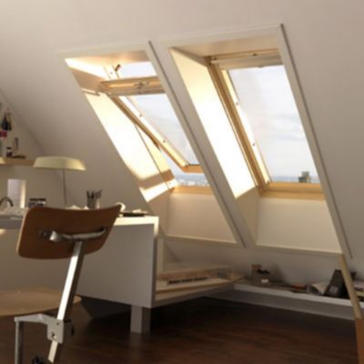 Fenêtre de toit à rotation VELUX Tout Confort - bois/pin L. 55 x H. 78 ...