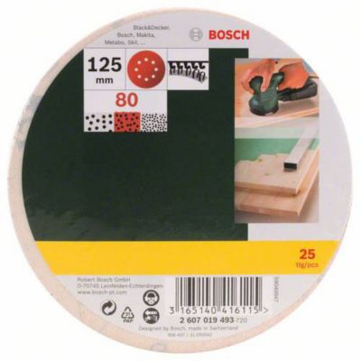 Feuilles abrasives pour ponceuse excentrique - 25 pièces, auto ...