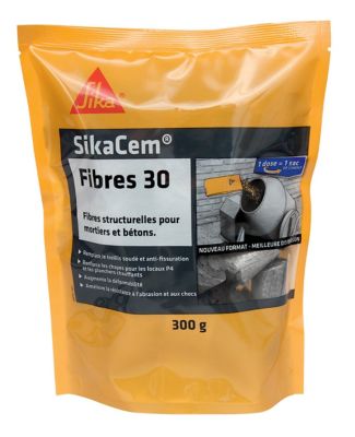 Fibres pour béton et mortier Sika Sikacem 300g | Castorama