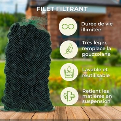 Filet filtrant pour fosse septique, remplace la pouzzolane, durée de ...