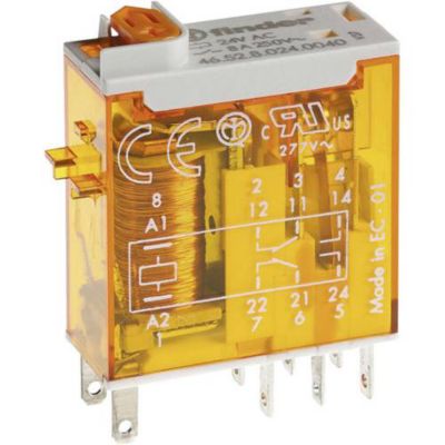 Finder 46.52.8.230.0040 Relais enfichable 2 inverseurs 230 V AC 8 A ...