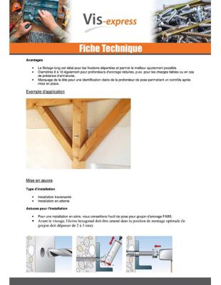 Fischer Ancrage FISCHER FBN II 8X111 Filetée sur 79 Forte tenue à la ...