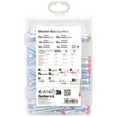 Fischer DuoHM TX cheville pour corps creux 55 mm, Panhead, montage rapide