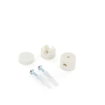 Fixation au mur universelle pour passage du câble blanc L.1,8 x l.2 cm ...