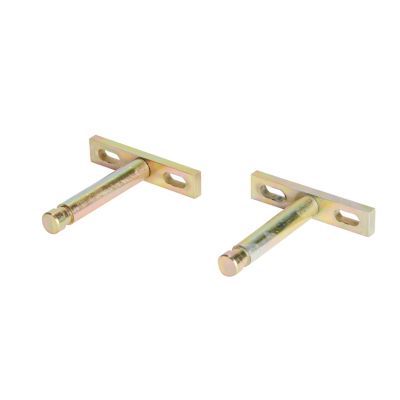 Fixations invisibles en acier GoodHome Kasper, 2 pièces