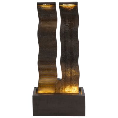 Fontaine de jardin avec LED marron SUNLINE