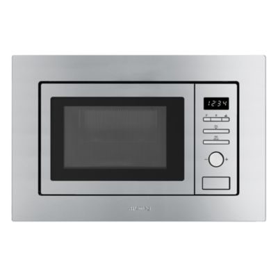 Four micro-ondes encastrable Universel 21L FMI020X Smeg inox | Castorama