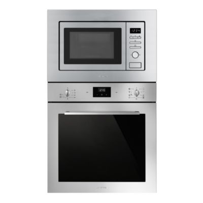 Four micro-ondes encastrable Universel 21L FMI020X Smeg inox | Castorama
