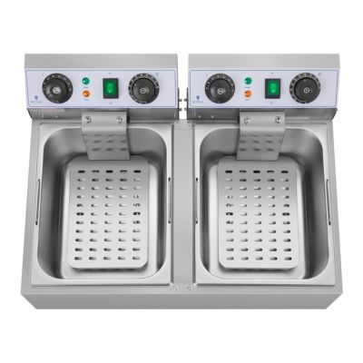 Friteuse electrique professionnelle restaurant 2 x Helloshop26