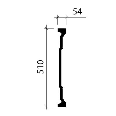 Fronton Profhome 489001 Moulure de façade Encadrement de fenêtre ...