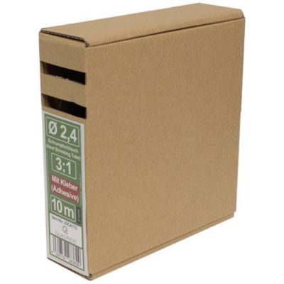 Gaine thermorétractable noire 2,4 mm 3:1 avec colle, 10 m - PE sans ...