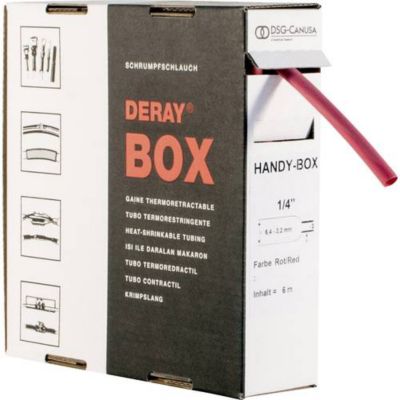 Gaine thermorétractable rouge 2:1 DSG Canusa DERAY-Box 8610024302 - 10 ...