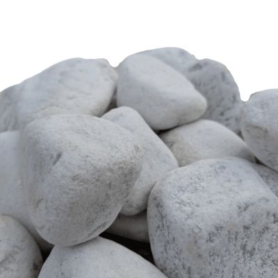 Galet blanc 60/100 mm - Lot 2 sacs 25 kg