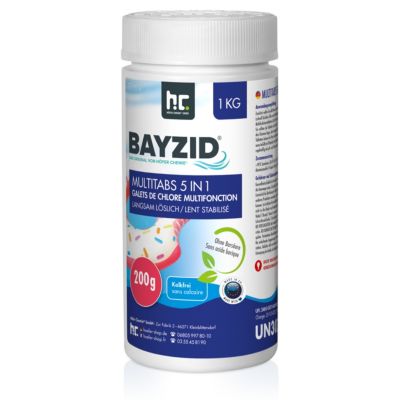 Galets de chlore multifonction 200g 5en1 Bayzid en sceaux de 1 KGx1