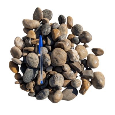 Galets Roulés Naturels Gris Mixte 20/50 - Sac de 25 KG PACK 02 sacs 25 ...