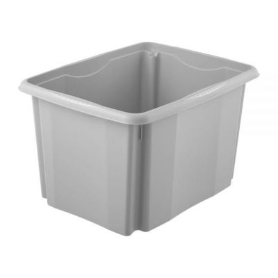 Grand Bac en plastique recyclé 45 litres - Gris Clair | Castorama