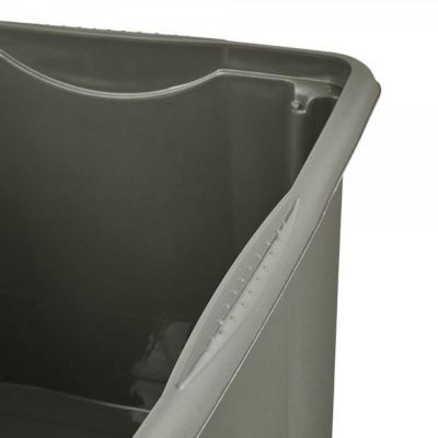 Grand Bac en plastique recyclé 45 litres - Gris