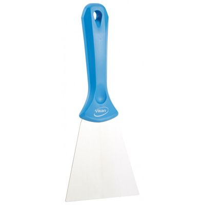 Grattoir à main lame inox 100 mm Bleu VIKAN