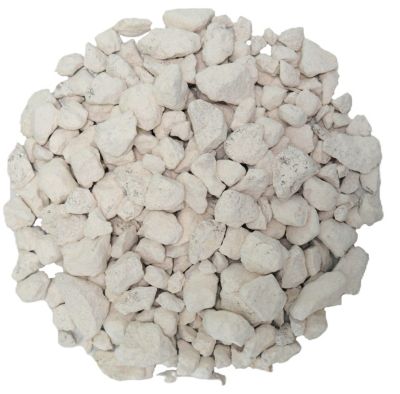 Gravillon concassé blanc calcaire 6/16 en sac de 25 KG