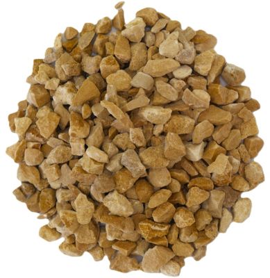 Gravillon concassé jaune calcaire 6/10 en sac de 25 KG