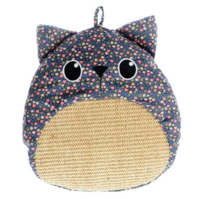 Griffoir en sisal naturel tissu fleur 36 x 34 x 7 cm, pour chat | Castorama
