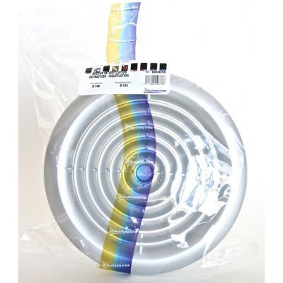 Grille d'aération pvc Autogyre ventilation naturelle ou VMC alu ø125 mm ...