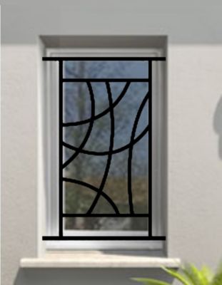 Grille de Defense Arcade pour Fenetre H 135 cm x L 60 cm (côte tableau)