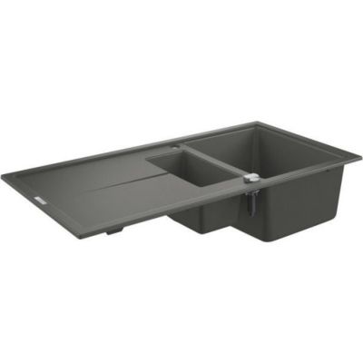 GROHE Evier composite avec égouttoir K400 1000 x 500 mm Gris granite ...