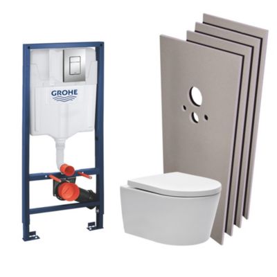 Grohe Pack WC Rapid SL + cuvette sans bride SAT, fixations cachées ...