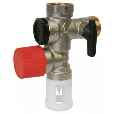 Groupe de sécurité anti-calcaire NF 20x27 pour chauffe-eau alimentation verticale Diall | Castorama