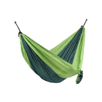 Hamac Vert Nylon aver Sac de Transport Jardin Camping 275x136 cm ...