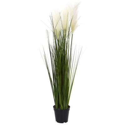 Herbe de la pampa artificielle en pot 80 cm | Castorama