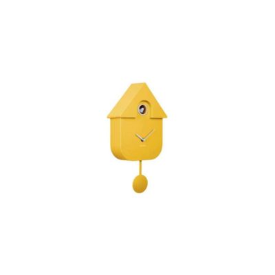Horloge murale moderne Cuckoo - Jaune
