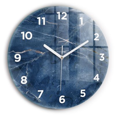 Horloge murale Wallfluent fi30 cm Avec chiffres Aiguilles blanches ...