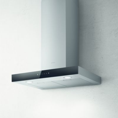 Hotte droite en verre noir et inox L. 60 cm Joy Blix Elica | Castorama