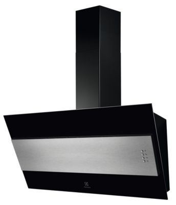 Hotte inclinée Electrolux LFV319Y noir et inox, 90 cm