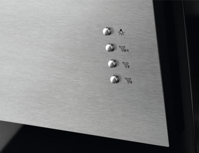 Hotte inclinée Electrolux LFV319Y noir et inox, 90 cm