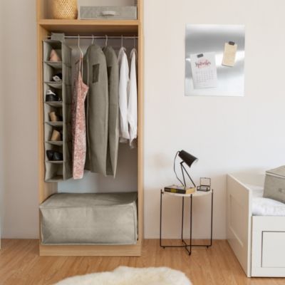 Housse de rangement pour couette Compactor Nancy beige L. 70 x H. 30 x P. 50 cm