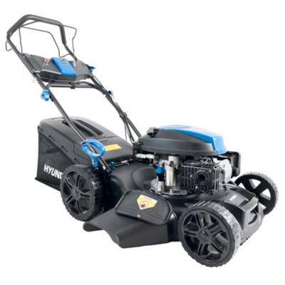 Hyundai Tondeuse à gazon Thermique Sans fil 51cm 4-temps 196cc 4-en-1 ...