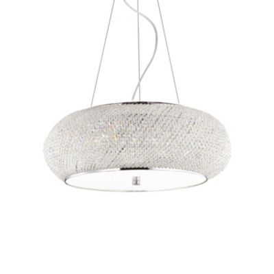 Ideal Lux Pasha' - Luminaire suspendu à 10 ampoules au fini chrome avec ...