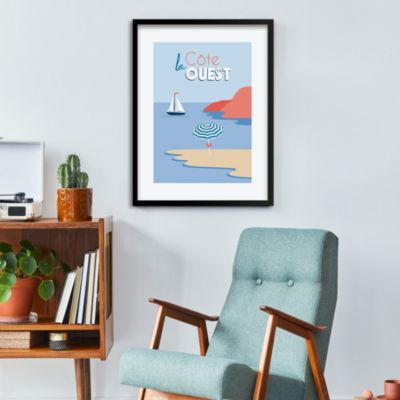 Image encadrée Côte ouest l.40 x H.50 cm | Castorama