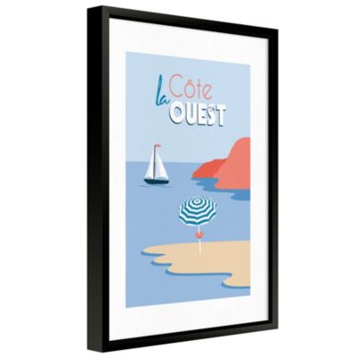 Image encadrée Côte ouest l.40 x H.50 cm | Castorama