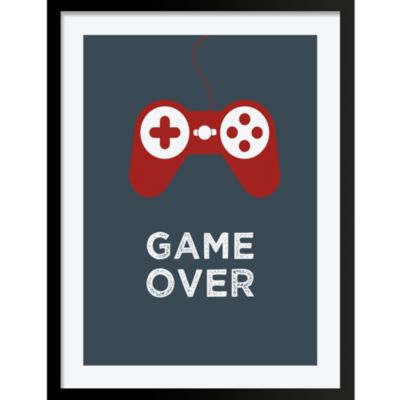 Image encadrée Game over R l.30 x H.40 cm | Castorama