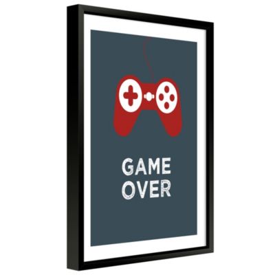 Image encadrée Game over R l.30 x H.40 cm