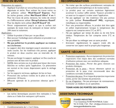 ImperGuard Ultra Formule Végétale Imperméabilisant Super Antitache ...