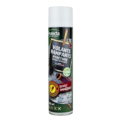 Insecticide CHOC en aerosol volants et rampants PROTECTA 600ml | Castorama