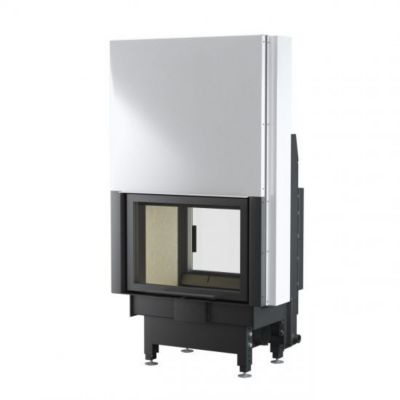 INSERT CHEMINÉE TUNNEL PORTE GUILLOTINE NEMO 2 DUO chauffage central 16 ...